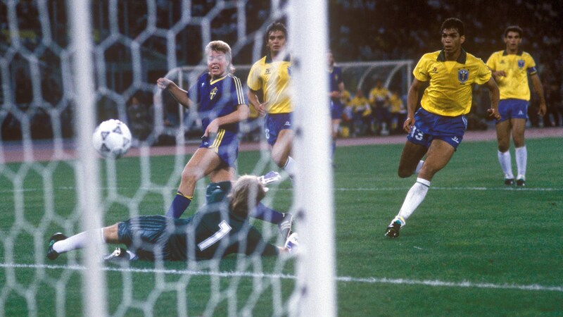 Tomas Brolin Goal 79' | Brazil vs Sweden | 1990 FIFA World Cup Italy™