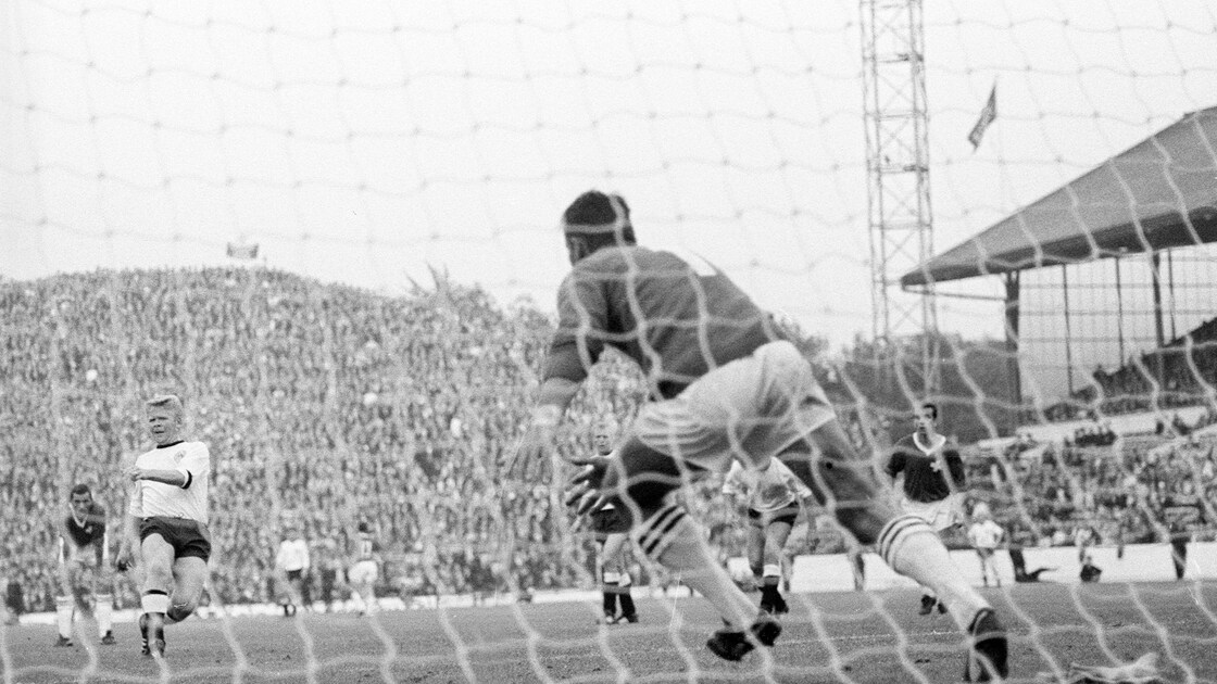 Helmut Haller Goal 78' | Germany FR v Switzerland | 1966 FIFA World Cup ...