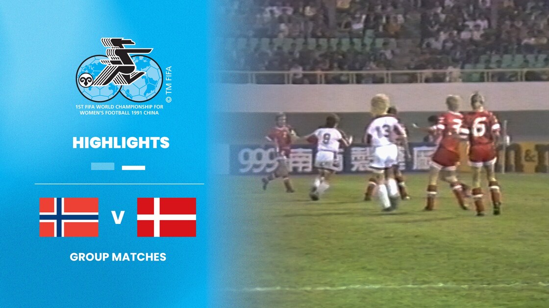 Norway v Denmark | Group A | FIFA Women's World Cup China PR 1991 ...