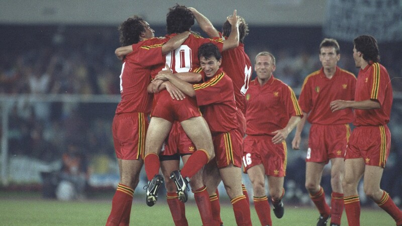 Enzo Scifo Goal 24' | Belgium vs Uruguay | 1990 FIFA World Cup Italy™