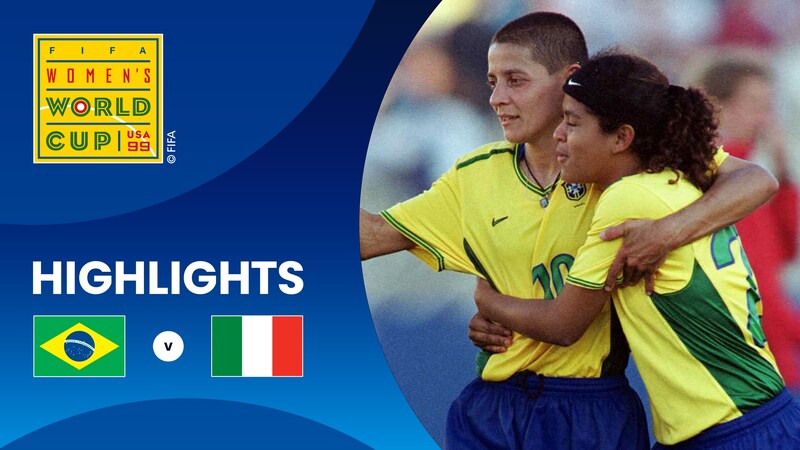 Brazil v Italy | Group B | FIFA Women's World Cup USA 1999™ | Highlights