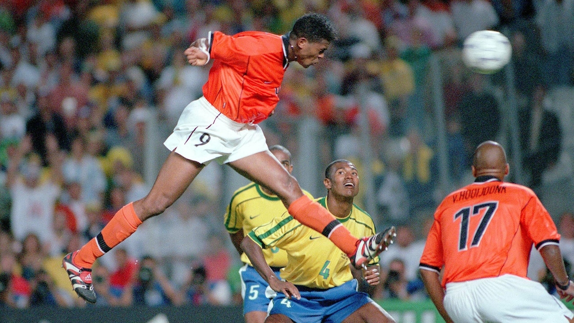 Patrick Kluivert Goal 87' | Brazil vs Netherlands | 1998 FIFA World Cup ...