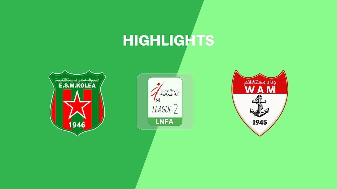 ESM Koléa v WA Mostaganem | Ligue 2 2025/26 | Highlights