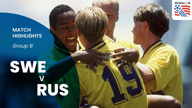Sweden v Russia | Group Matches | 1994 FIFA World Cup USA™️ | Highlights