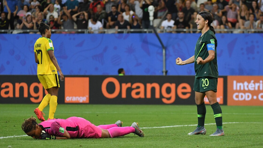 Sam Kerr Goal 82' | Jamaica v Australia | FIFA Women's World Cup France ...