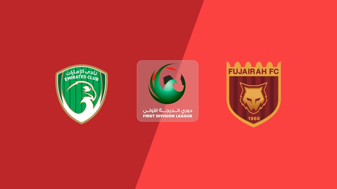 Emirates Club v Fujairah Club | Round 4 | First Division League 2025/26 ...