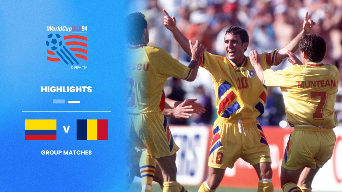 Colombia v Romania | Group A | 1994 FIFA World Cup USA™ | Highlights