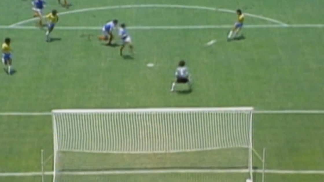 Careca Goal 17' | Brazil vs France | 1986 FIFA World Cup Mexico™