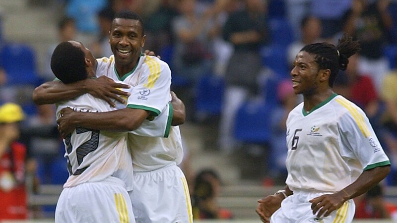 Teboho Mokoena Goal 63' | Paraguay vs South Africa | 2002 FIFA World ...