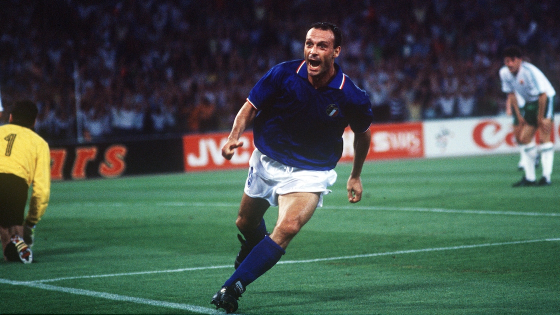 Salvatore Schillaci Goal 38' | Italy vs Republic of Ireland | 1990 FIFA ...