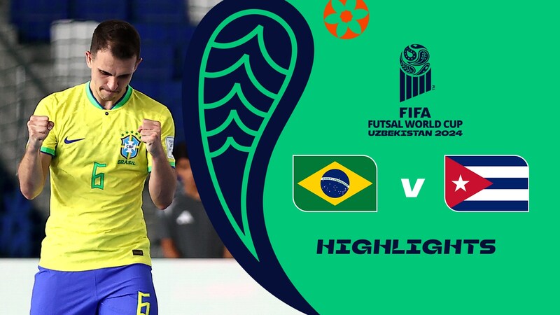 Brazil v Cuba | Group B | FIFA Futsal World Cup Uzbekistan 2024 ...