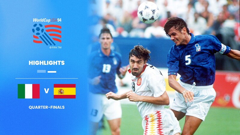 Italy v Spain | Quarter-finals | 1994 FIFA World Cup USA™ | Highlights