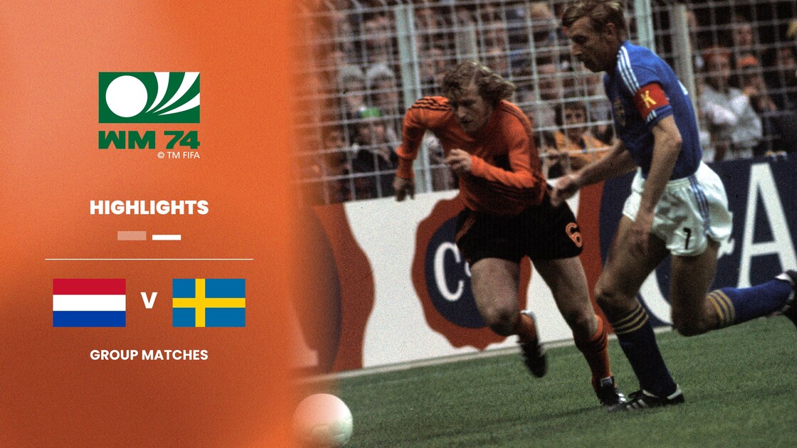 Netherlands v Sweden | Group 3 | 1974 FIFA World Cup Germany™ | Highlights