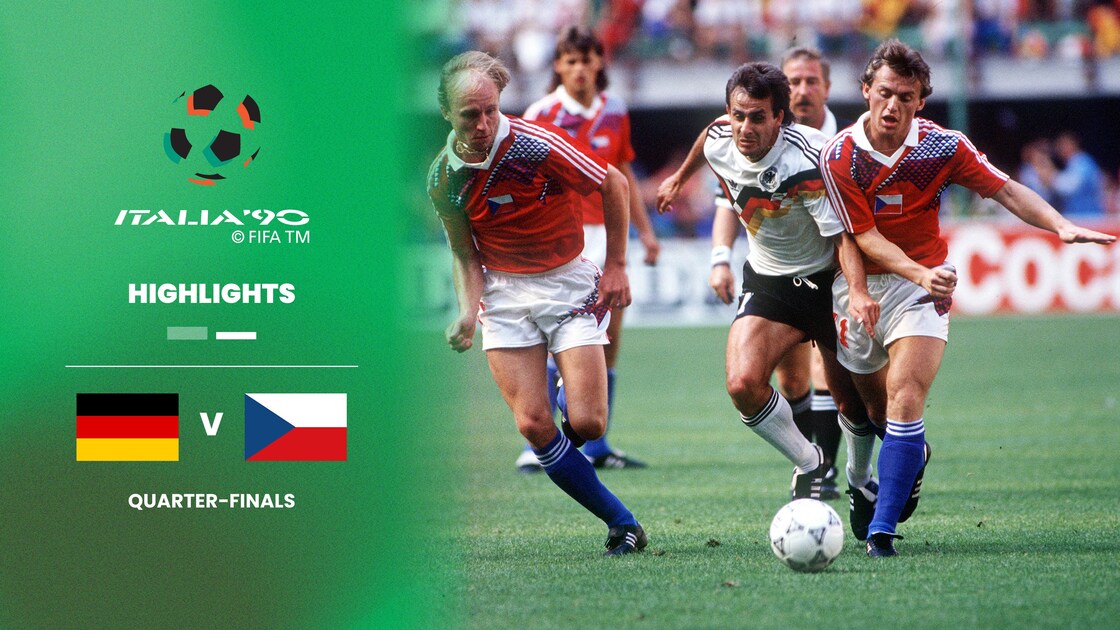 Germany FR v Czechoslovakia | Quarter-finals | 1990 FIFA World Cup ...