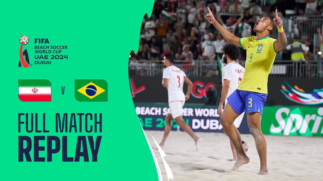 IR Iran v Brazil | Semi-finals | FIFA Beach Soccer World Cup UAE 2024 ...