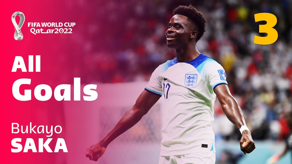 Bukayo Saka | All Goals | FIFA World Cup Qatar 2022™