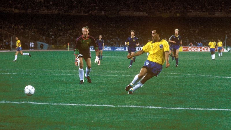 Careca Goal 40' | Brazil vs Sweden | 1990 FIFA World Cup Italy™