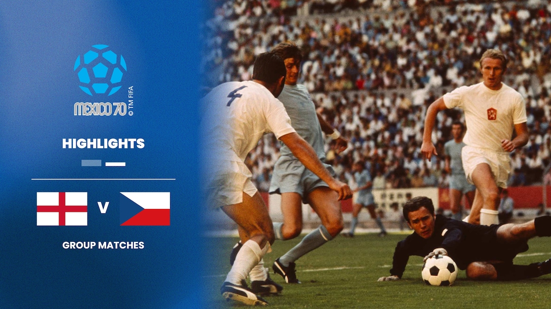 England v Czechoslovakia | Group 3 | 1970 FIFA World Cup Mexico ...