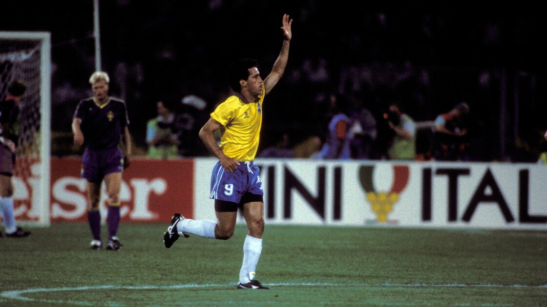Careca Goal 63' | Brazil vs Sweden | 1990 FIFA World Cup Italy™