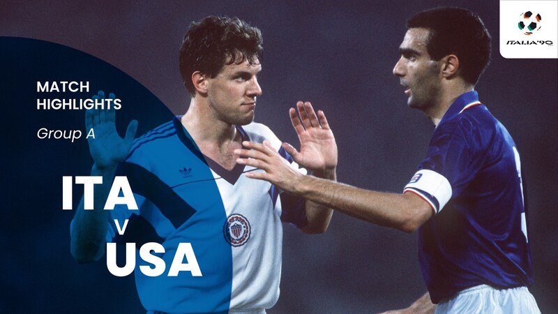 Italy v USA | Group Matches | 1990 FIFA World Cup Italy™️ | Highlights