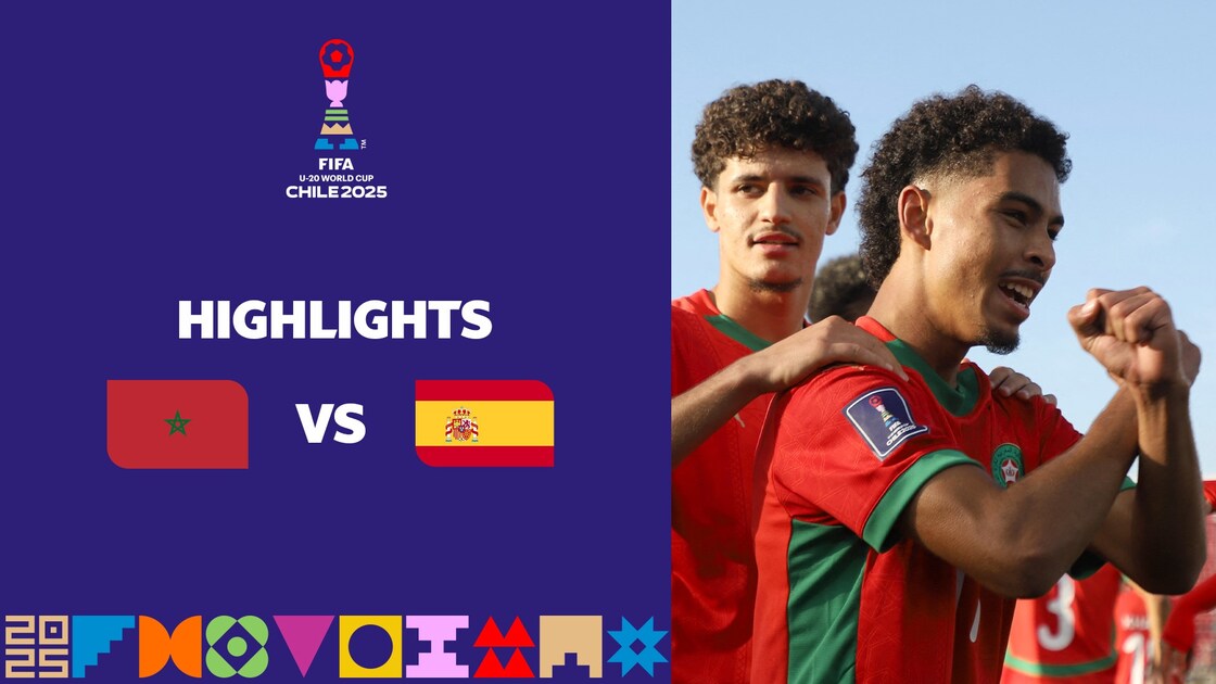 Morocco V Spain Group C Fifa U 20 World Cup Chile 2025邃 Highlights