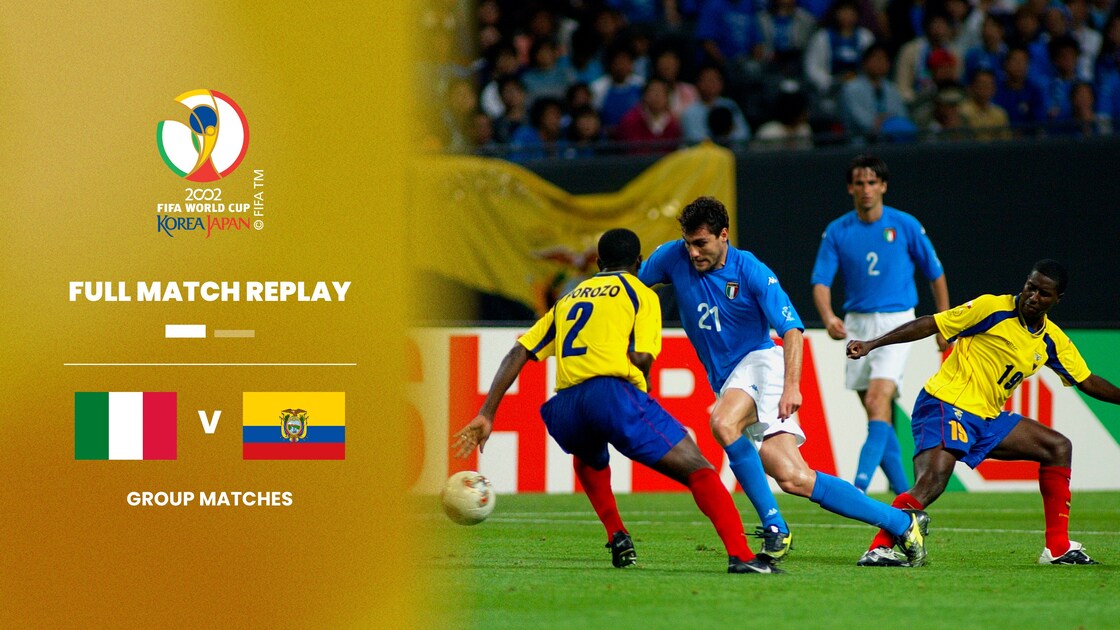 Italy v Ecuador | Group G | 2002 FIFA World Cup Korea/Japan™ | Full ...