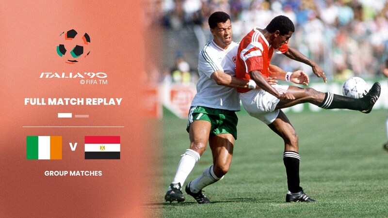 Republic of Ireland v Egypt | Group F | 1990 FIFA World Cup Italy ...