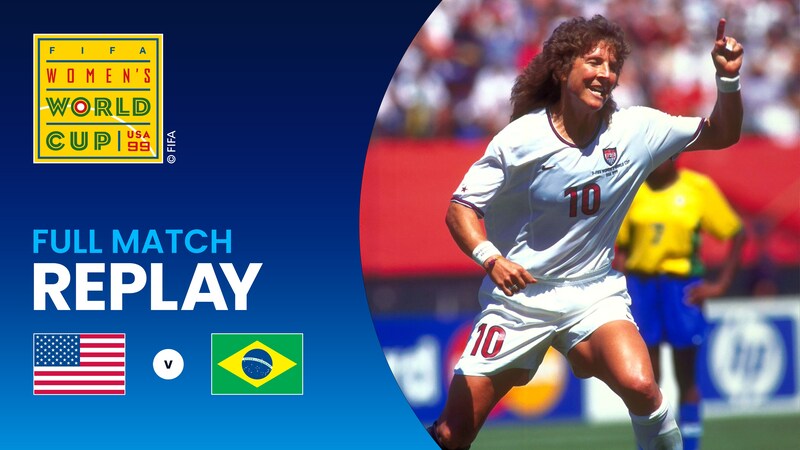 USA v Brazil | Semi-finals | FIFA Women's World Cup USA 1999™ | Full Match Replay