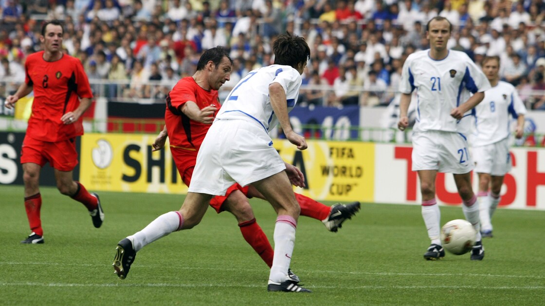 Marc Wilmots Goal 82' | Belgium vs Russia | 2002 FIFA World Cup Korea ...