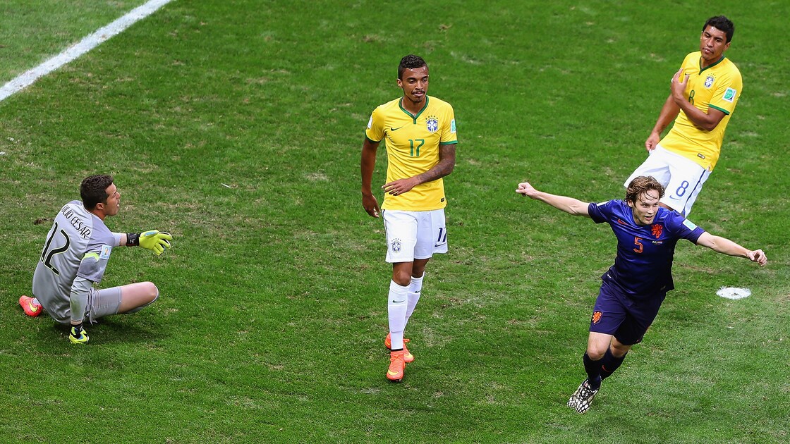 Daley Blind Goal 16' | Brazil v Netherlands | 2014 FIFA World Cup Brazil™