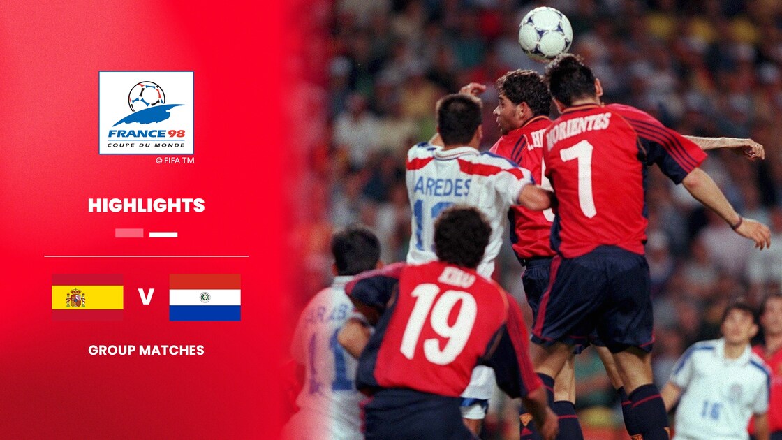 Spain v Paraguay | Group D | 1998 FIFA World Cup France™ | Highlights