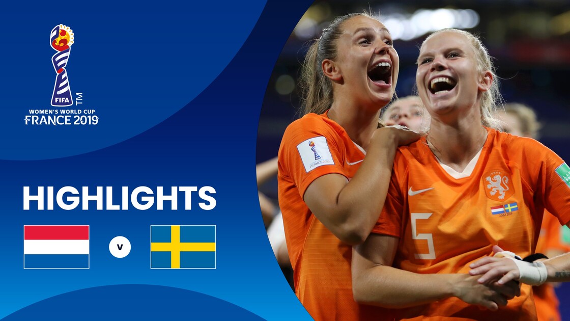 Netherlands v Sweden | Semi-finals | FIFA Women's World Cup France 2019 ...