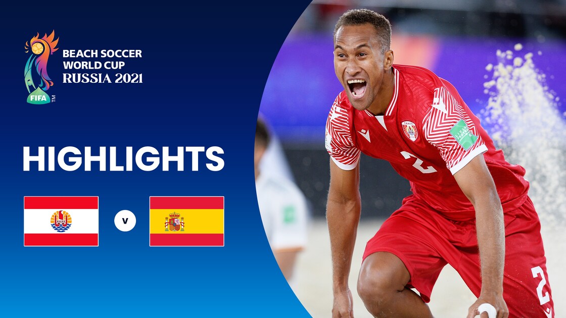 Tahiti v Spain | Group B | FIFA Beach Soccer World Cup Russia 2021 ...