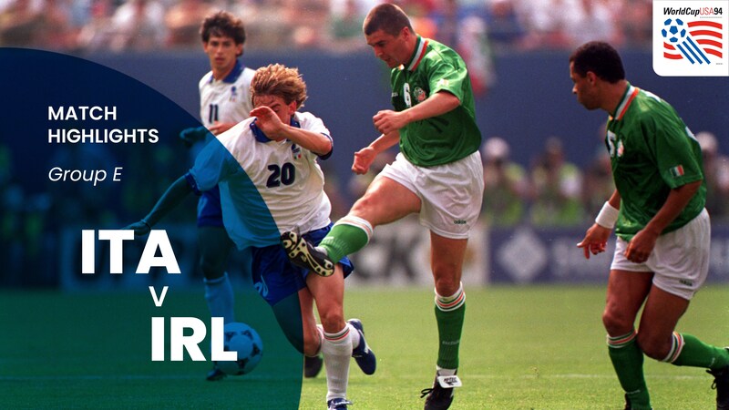 Italy v Republic of Ireland | Group Matches | 1994 FIFA World Cup USA™️ ...