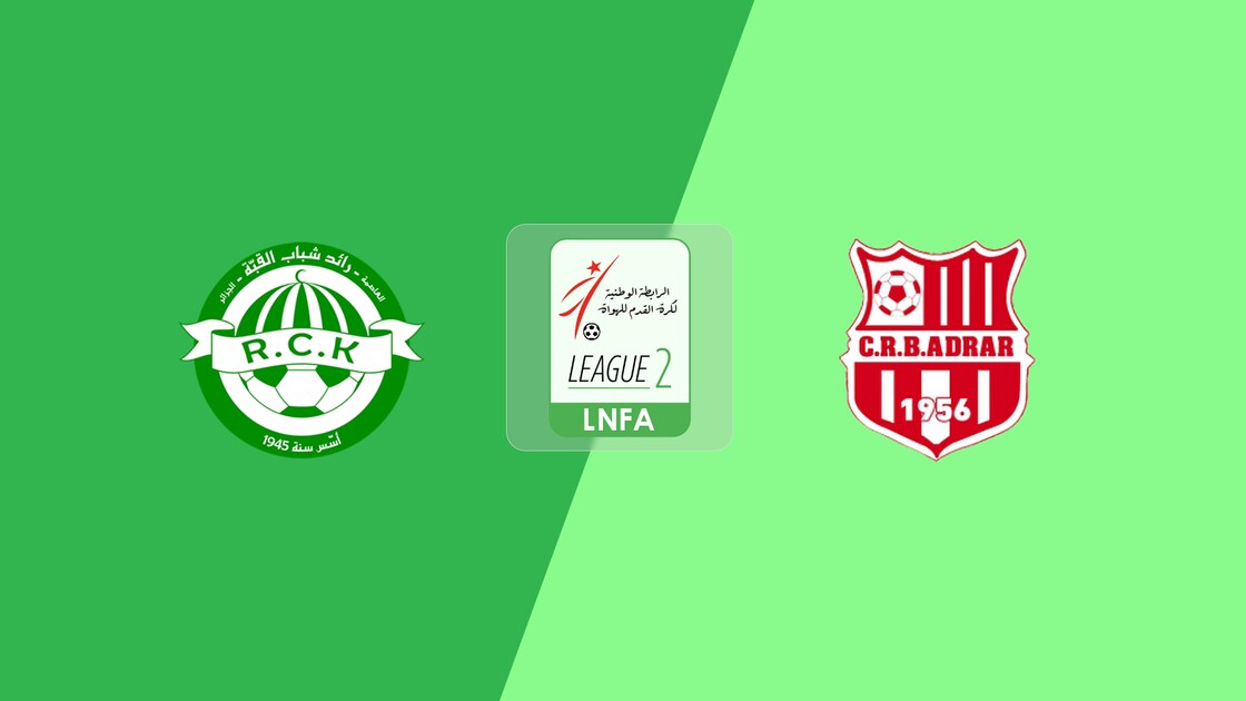 RC Kouba v CRB Adrar | Ligue 2 2025/26