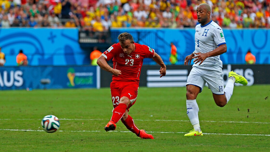 Xherdan Shaqiri Goal 30' | Honduras v Switzerland | 2014 FIFA World Cup ...