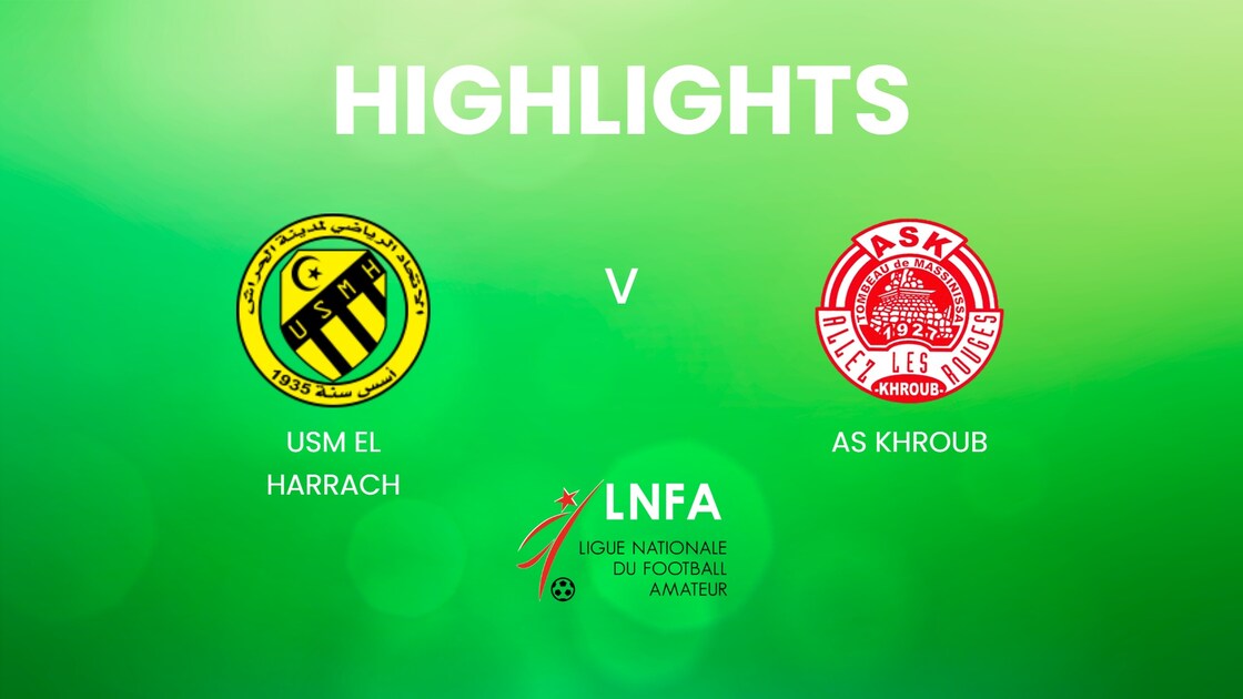 USM El Harrach v AS Khroub | Ligue 2 2024/25 | Algeria | Highlights