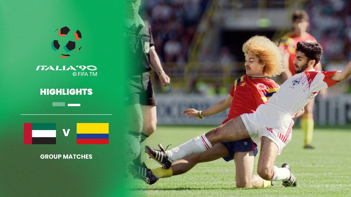 United Arab Emirates v Colombia | Group D | 1990 FIFA World Cup Italy ...