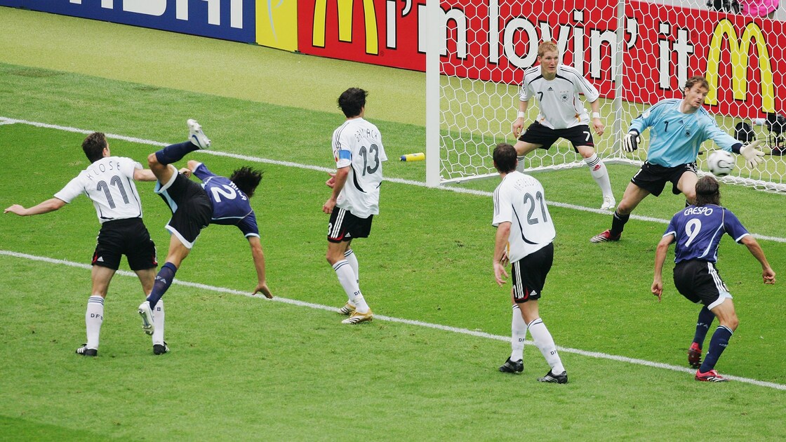 Roberto Ayala Goal 49' | Germany vs Argentina | 2006 FIFA World Cup ...