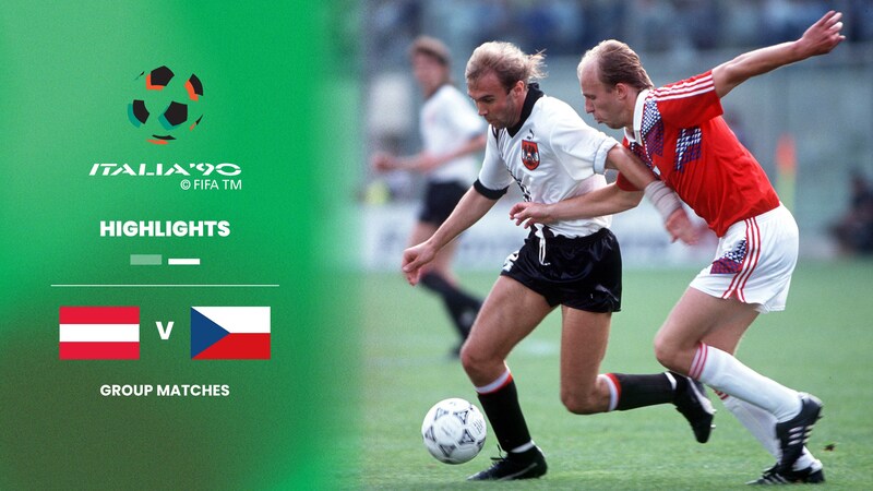 Austria v Czechoslovakia | Group A | 1990 FIFA World Cup Italy ...