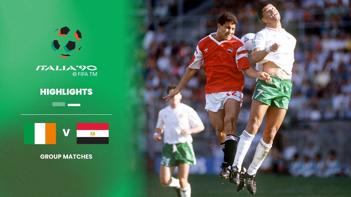 Republic of Ireland v Egypt | Group F | 1990 FIFA World Cup Italy ...