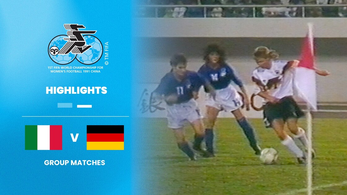 Italy v Germany | Group C | FIFA Women's World Cup China PR 1991 ...