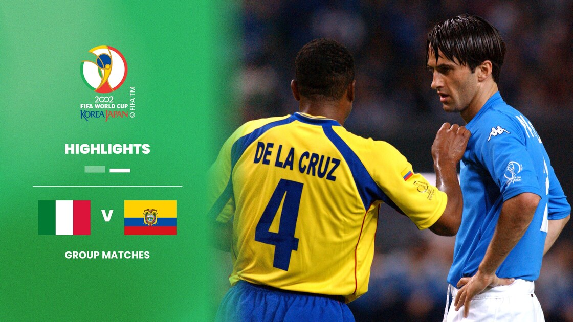 Italy v Ecuador | Group G | 2002 FIFA World Cup Korea/Japan™ | Highlights