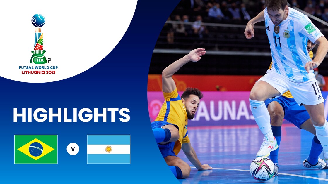 Brazil v Argentina | Semi-finals | FIFA Futsal World Cup Lithuania 2021 ...