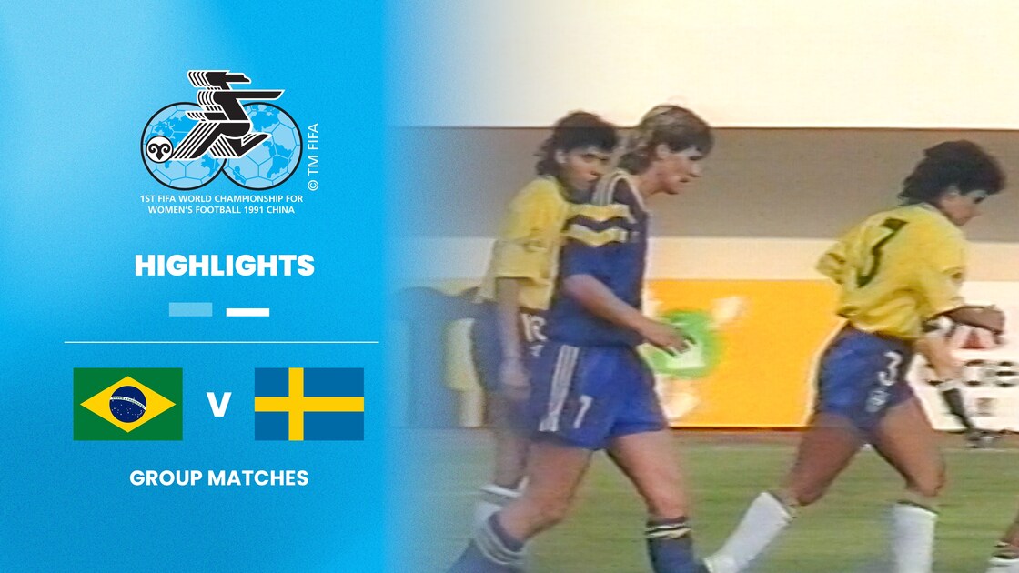 Brazil v Sweden | Group B | FIFA Women's World Cup China PR 1991 ...
