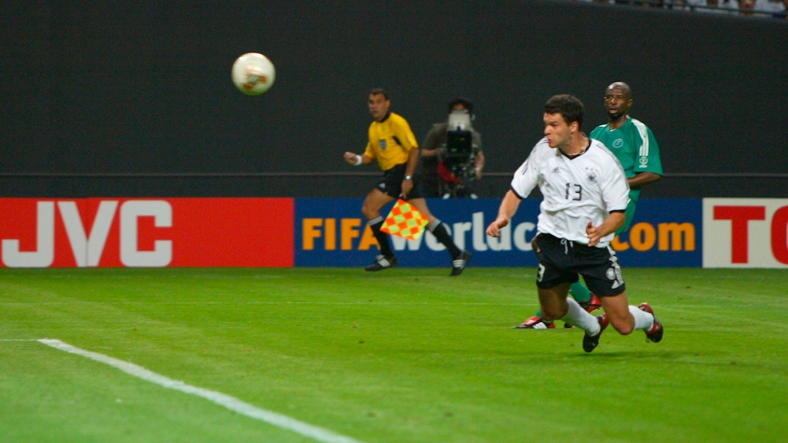 Michael Ballack Goal 40' | Germany vs Saudi Arabia | 2002 FIFA World ...
