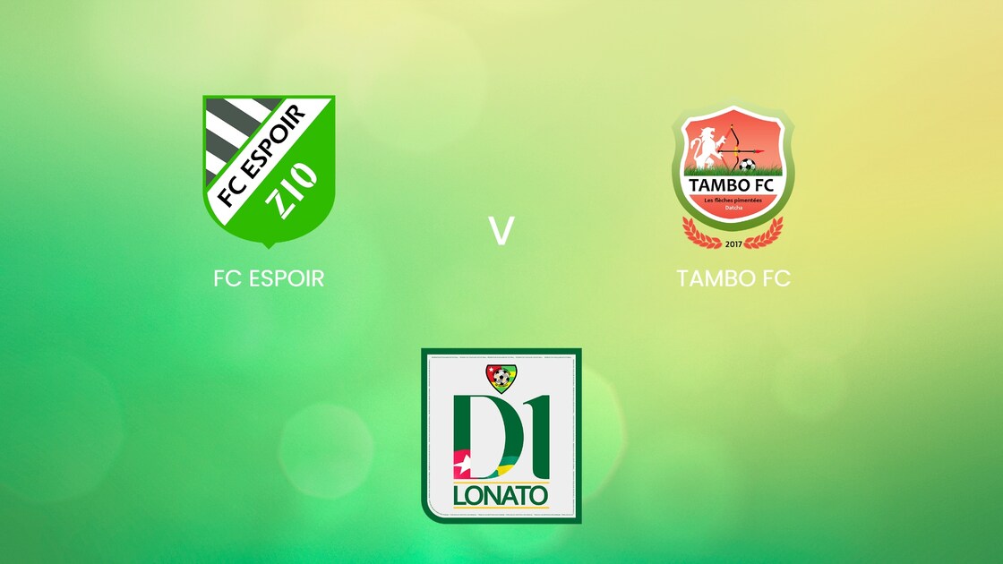 FC Espoir v Tambo FC | Championnat de Première Division D1 2024/25 ...