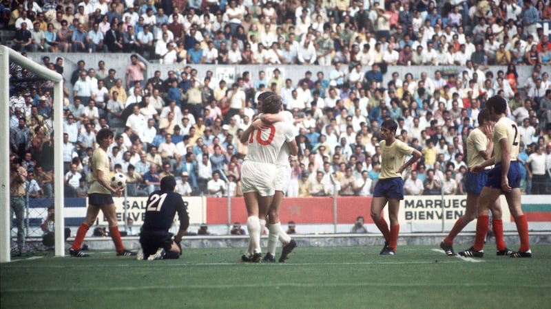 Geoff Hurst Goal 65' | England v Romania | 1970 FIFA World Cup Mexico™
