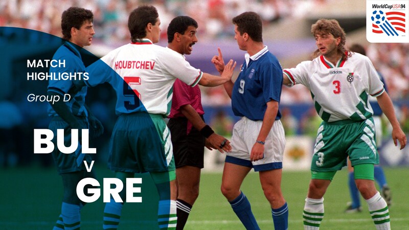 Bulgaria v Greece | Group Matches | 1994 FIFA World Cup USA™️ | Highlights