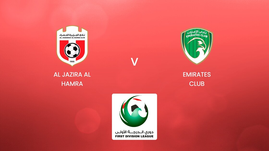 Al Jazira Al Hamra v Emirates Club | UAE First Division League | Full ...